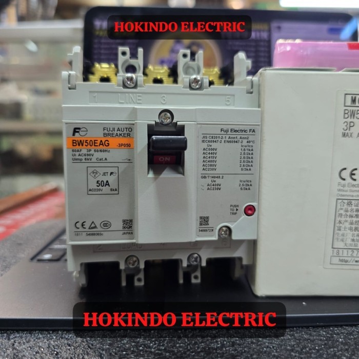 Jual MCCB FUJI BW50EAG 3P 50A 2.5KA CIRCUIT BREAKER FUJI ELECTRIC ...