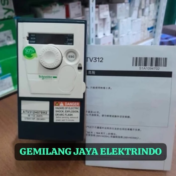 Jual INVERTER SCHNEIDER ATV312H075M2 0.75KW 1PHASE 220V INVERTER ...