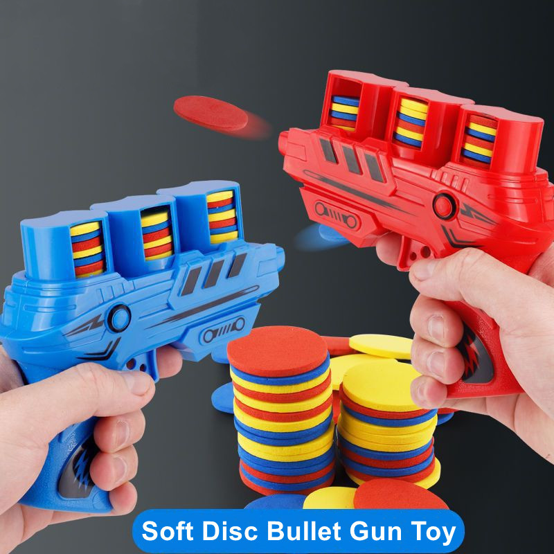 Jual Foam Disc Launcher Disk Shooter Toy Children Flying Saucer Guns ...