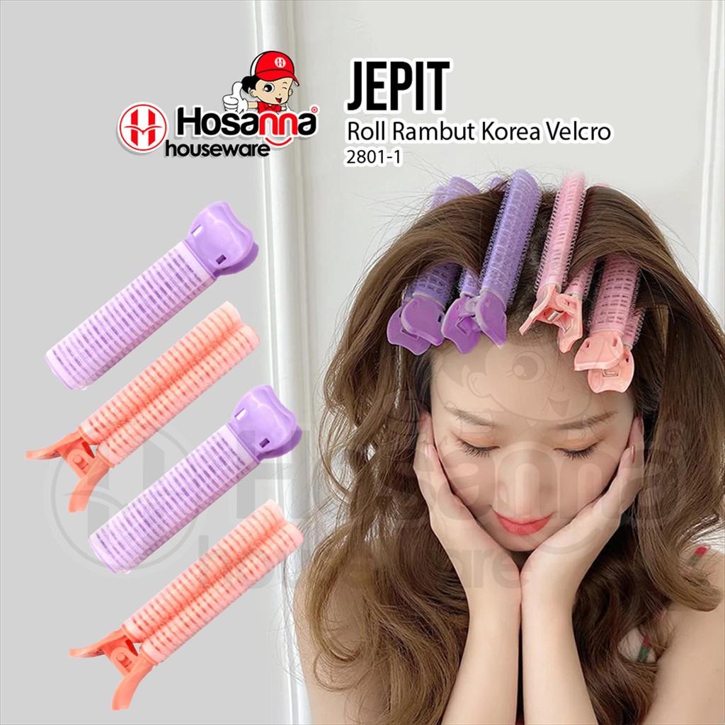 Jual JEPIT Roll Panjang Korea Velcro 2801 / Hair Volume Rollers ...