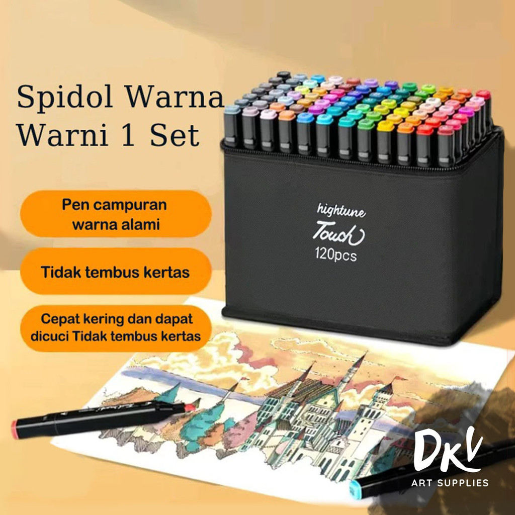 Jual Spidol Sketsa Spidol Umum / TOUCH Alcohol Marker 24/36/48/60/80 ...