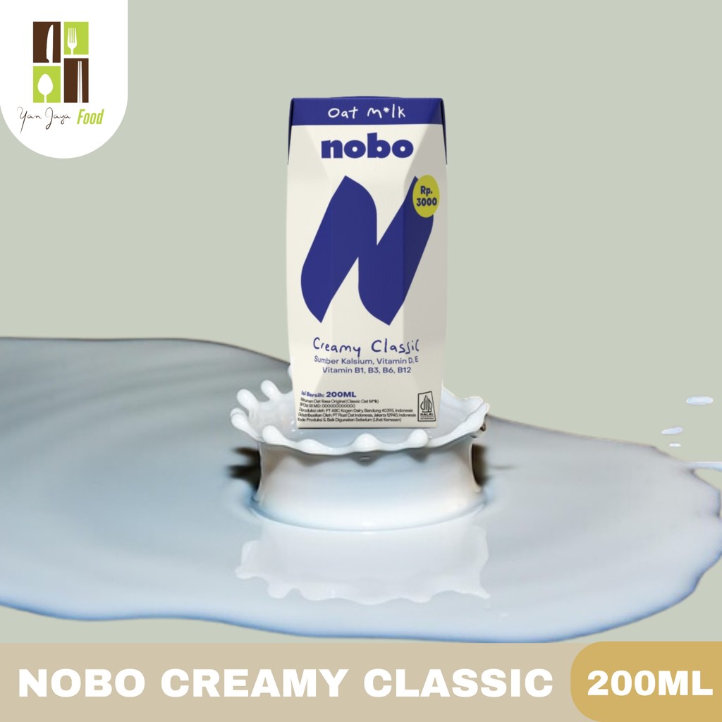 Jual Oatside Nobo Creamy Classic / Oat Milk / Oat Drink / Minuman Bergizi Kemasan 200ml 1pcs ...