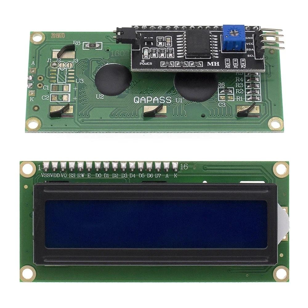 Jual LCD1602 I2C Display Module Blue Green Screen 5V PCF8574 IIC Adapter Llate for Arduino ...