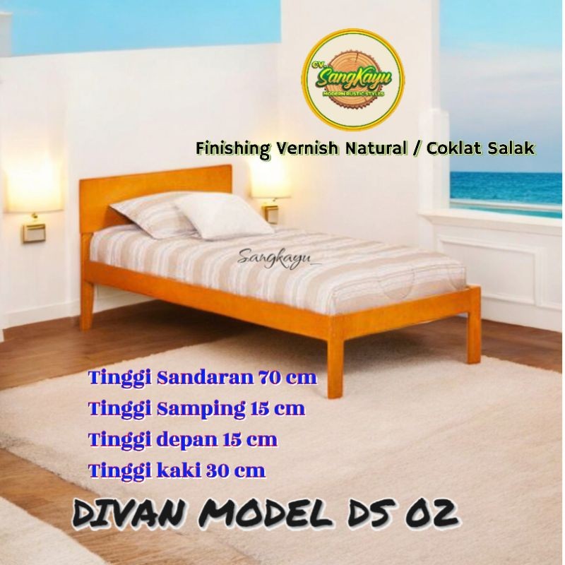 Jual Divan model DS 02 dipan kayu minimalis murah kayu solid Minimalis ...