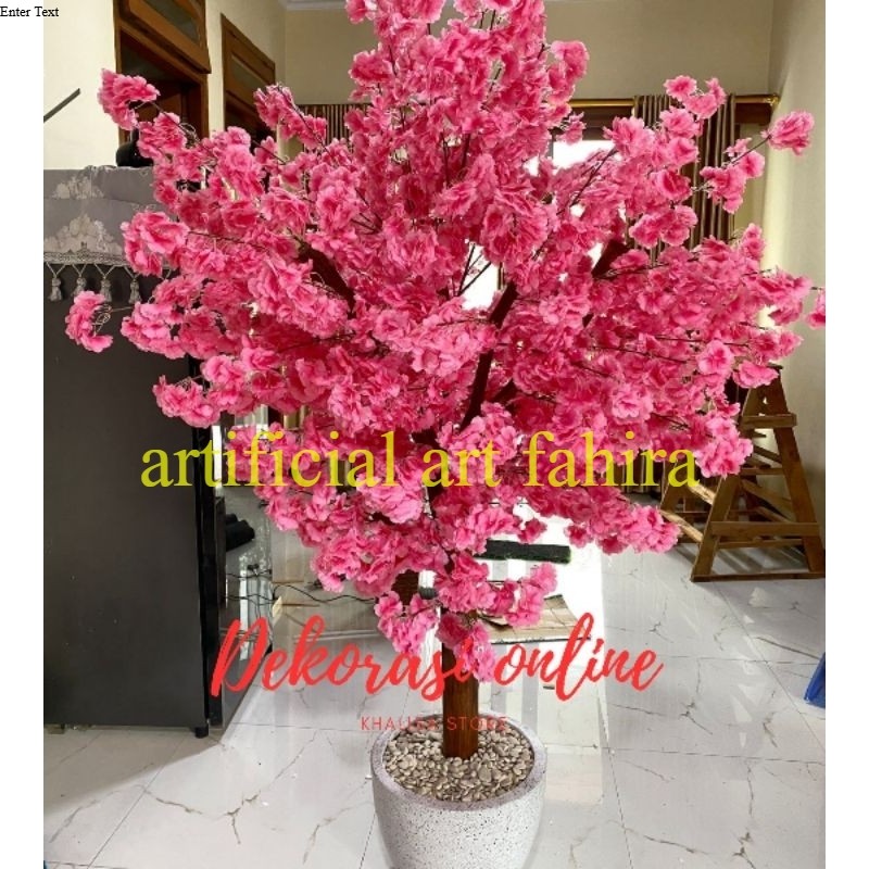 Jual pohon bunga sakura cherry blossom artificial tinggi 2 meter ...