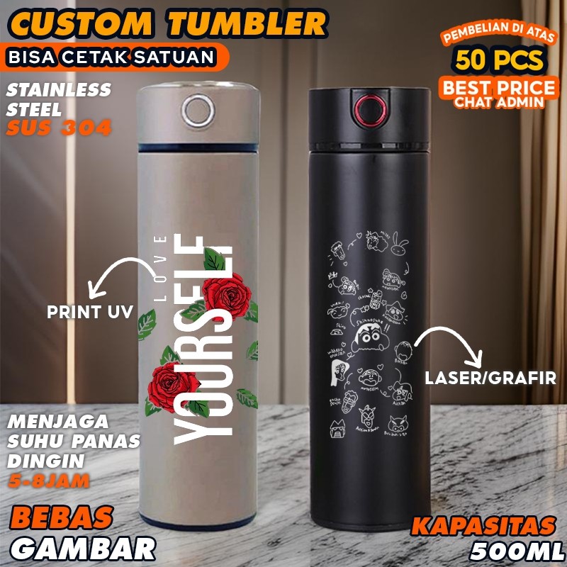 Jual WNG- Termos Air Panas Polos Stainless Steel 500ml - Tumbler Kapasitas 500 ML - Botol Minum ...