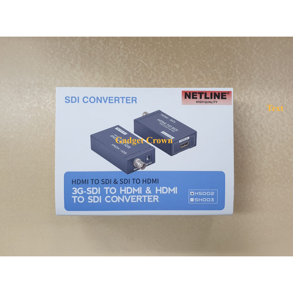 Jual NETLINE Konverter Converter HDMI to SDI + Adaptor Original ...