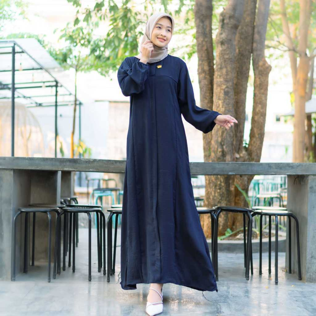 Jual Gamis Abaya Crinkle AIrflow Jumbo / Kayla Dress Crinkle Model ...