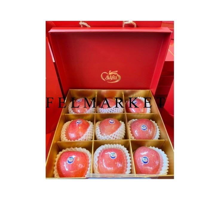 Jual Apel Fuji Alfa Premium Isi 9 Pcs / Hampers Buah Imlek / Box ...