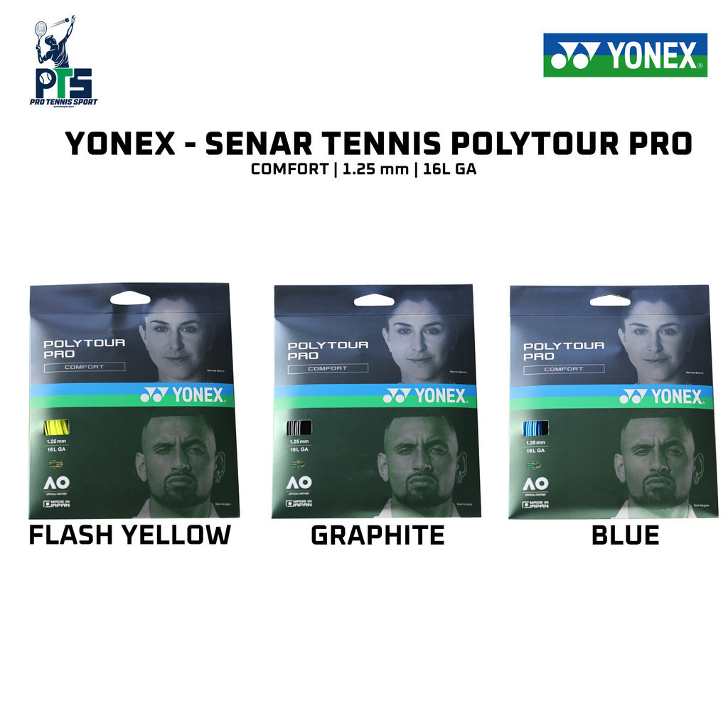 Jual Senar Tenis String Yonex POLYTOUR PRO 125 16L GA 1.25mm Made in ...