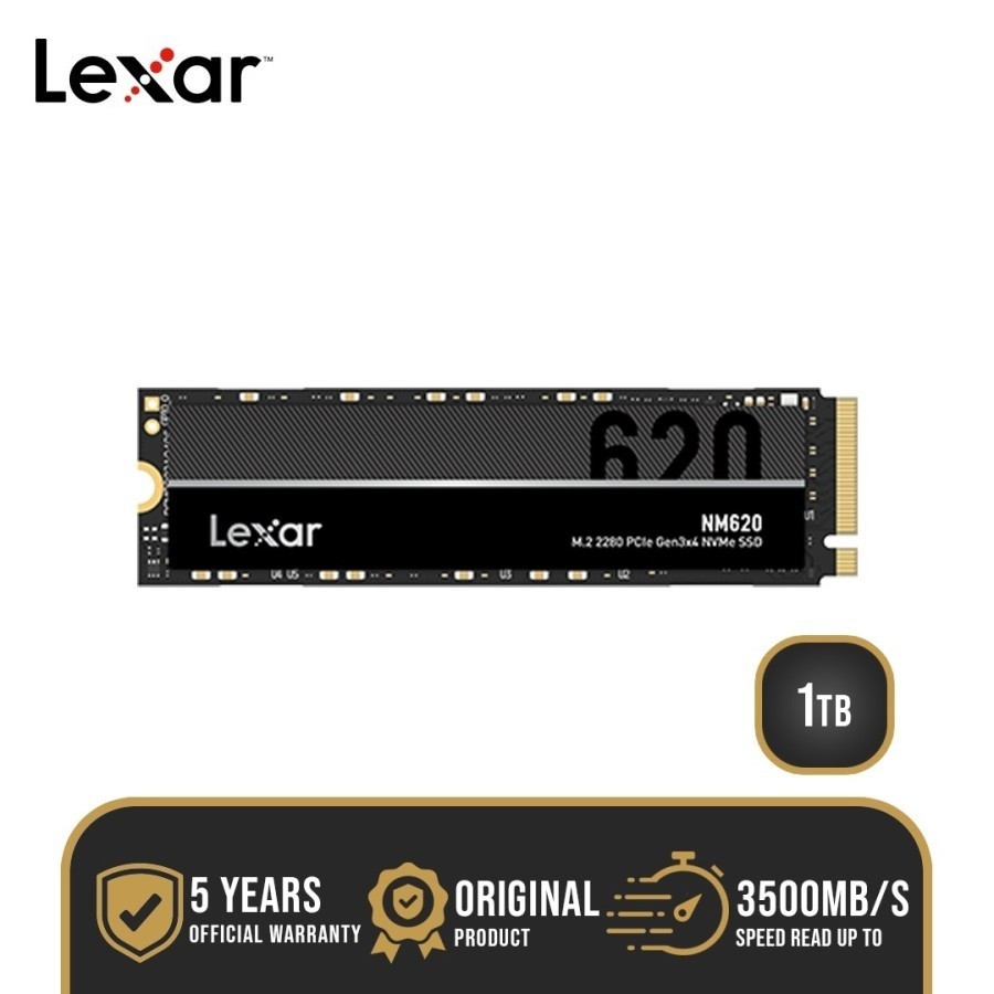 Jual SSD Lexar NM620 1TB - SSD M.2 NVME PCIe Gen 3x4 | Shopee Indonesia