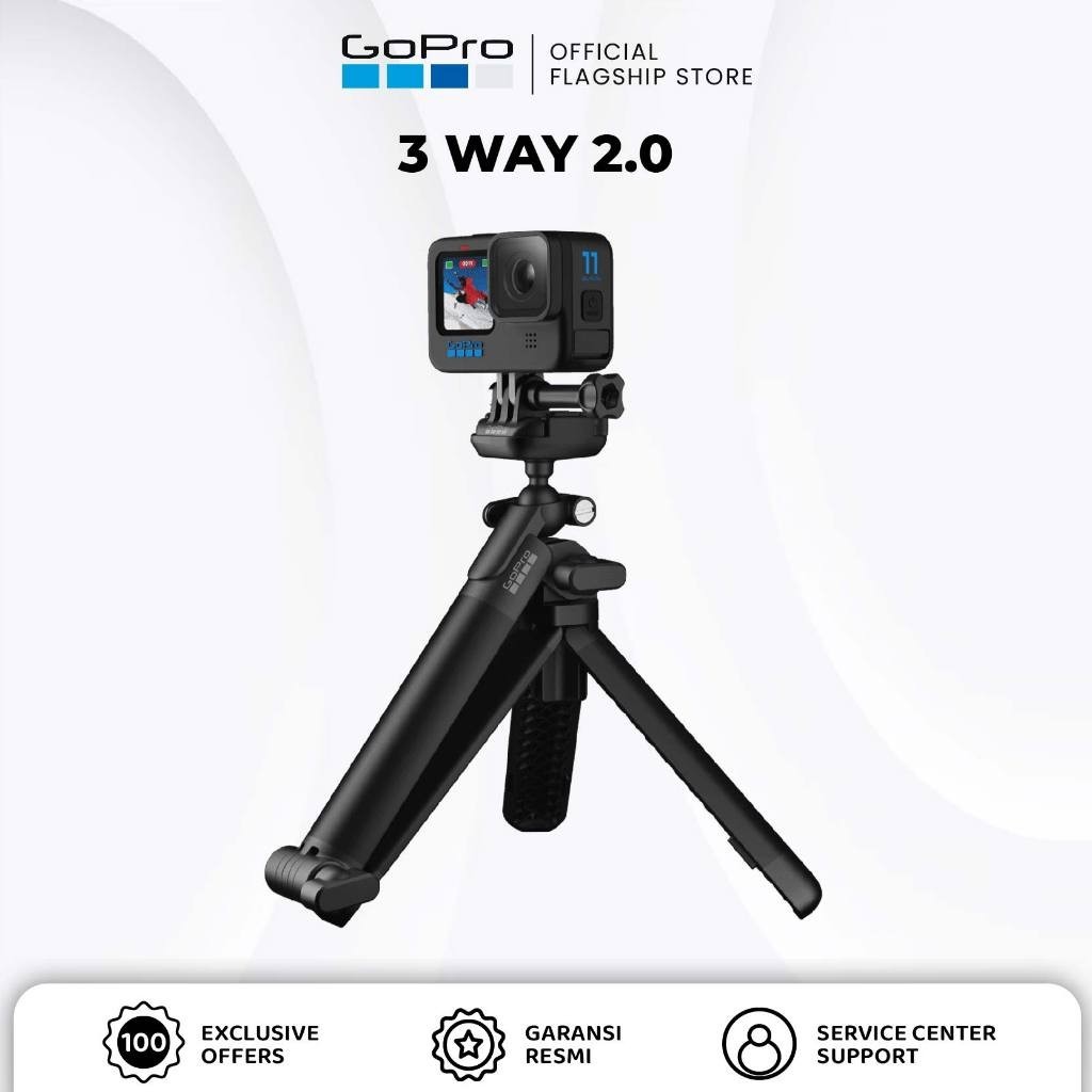 Jual GoPro 3-Way Grip Arm Tripod (Gagang, Tripod Tongsis) | Shopee Indonesia
