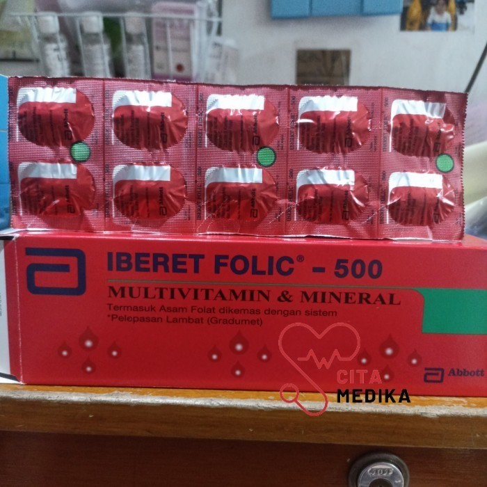 Jual Iberet folic per strip isi 10 -originale | Shopee Indonesia