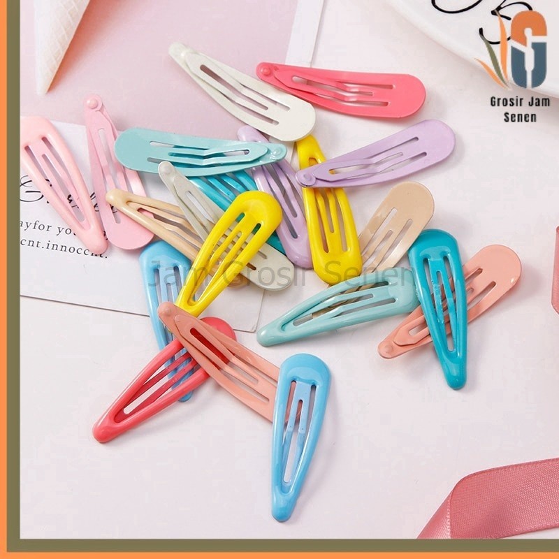 Jual GJS - Jepitan Rambut Warna-Warni Polos / Hairpin Korea / Jepit ...