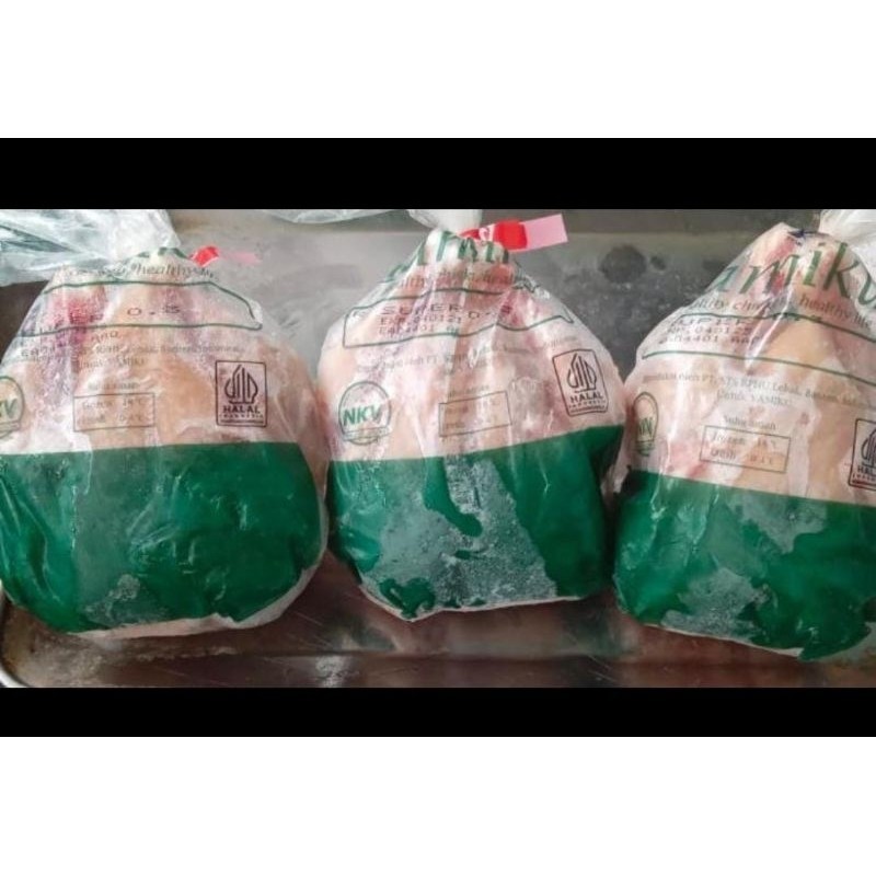 Jual Yamiku Ayam Broiler Karkas dapat 3 (ukuran mini total berat 1kg-1 ...
