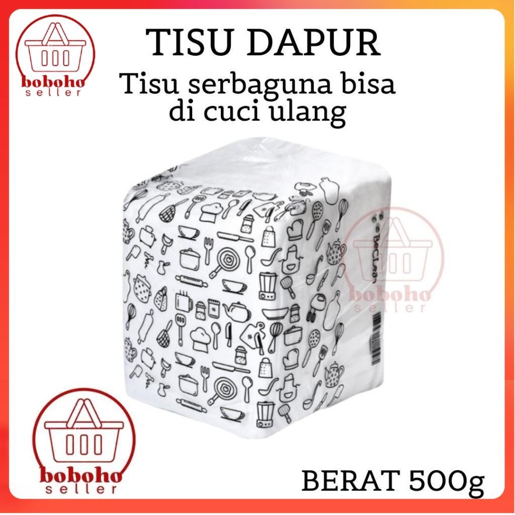 Jual Tisu Dapur BE CLEAN Serbaguna Pengganti Lap Tissue Penyerap Minyak ...