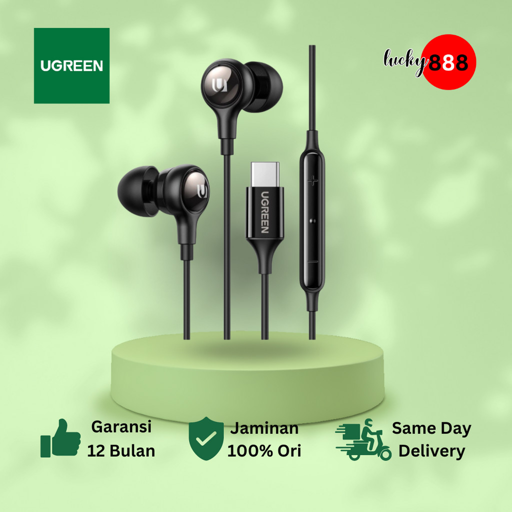 Jual UGREEN Kabel Wired Earphone USB Type-C In-Ear Headset HF Stereo ...