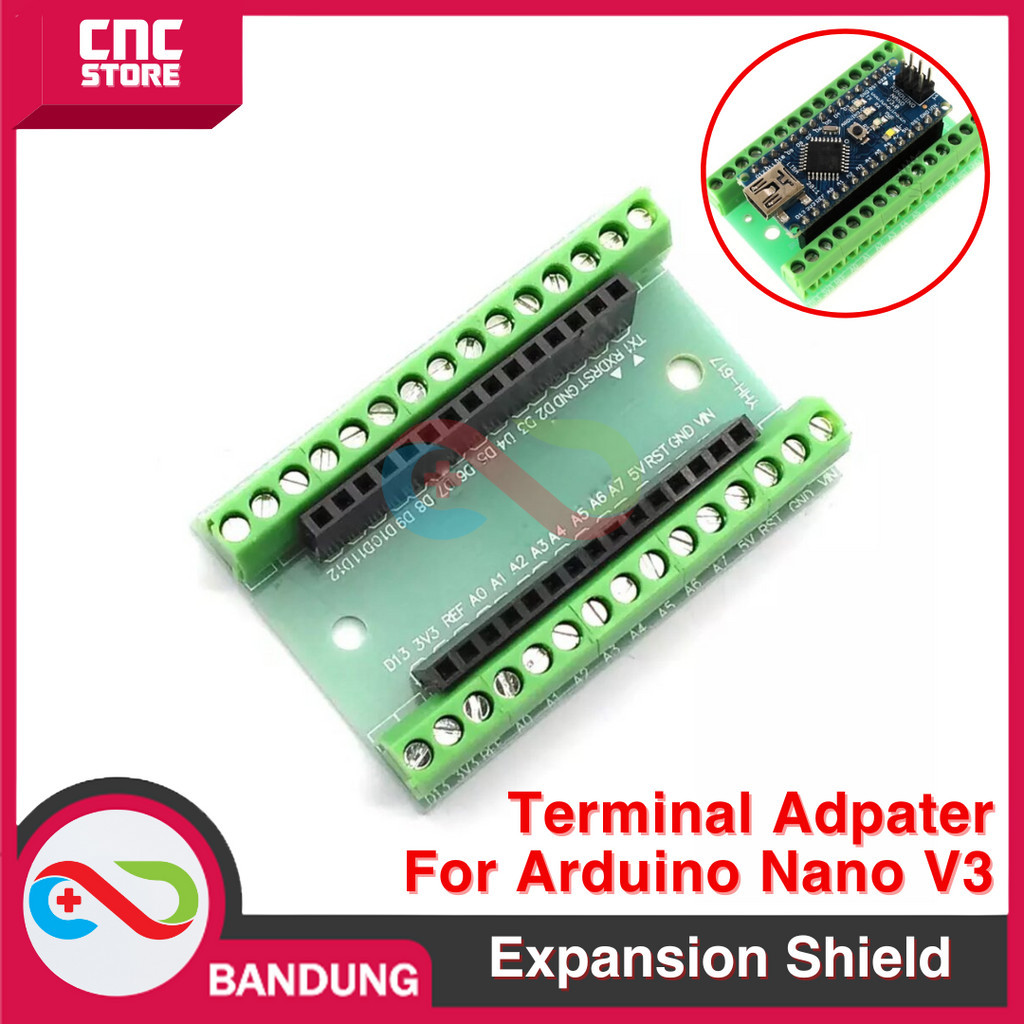 Jual Expansion Shield Terminal Adapter IO Shield For Arduino Nano V3 ...