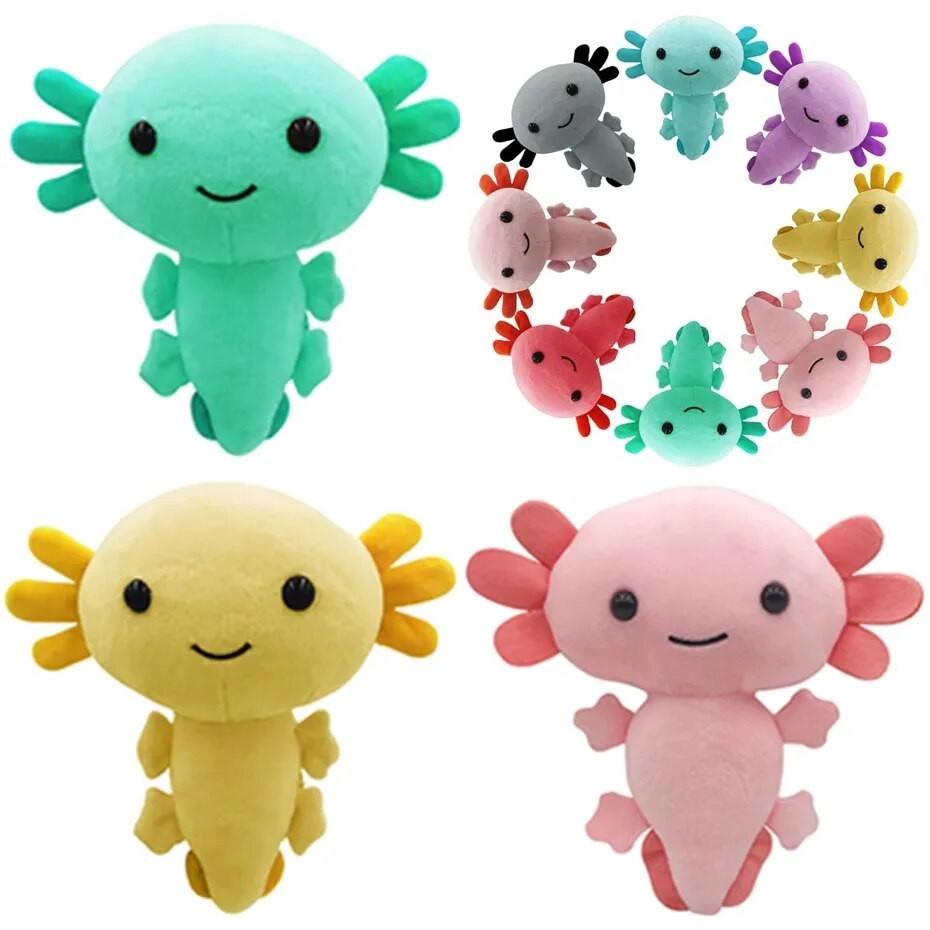Jual Axolotl Plush Toy Kawaii Animal Axolotl Plushies Figure Doll Toy ...