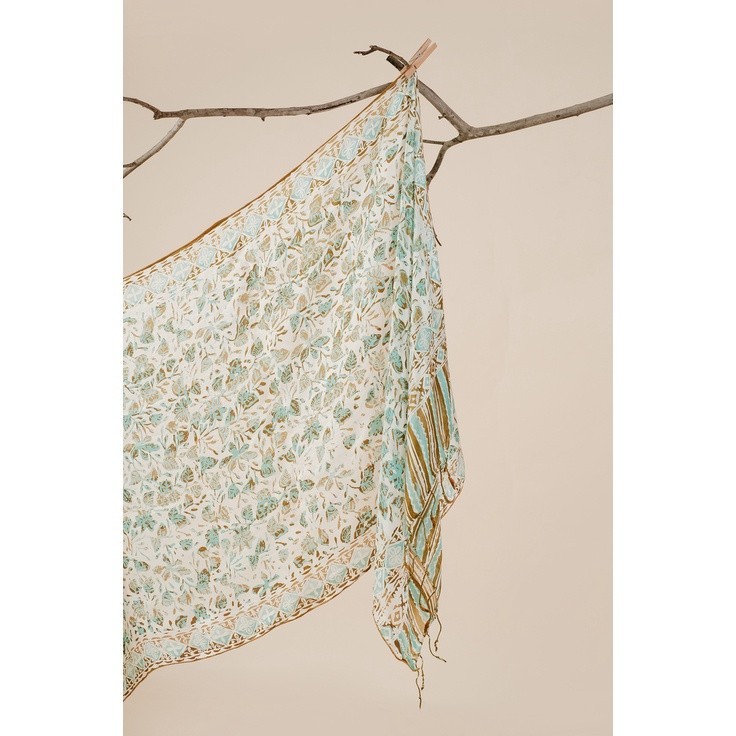 Jual BATIK RATU - Syal Batik Sutra Green 01 | Shopee Indonesia