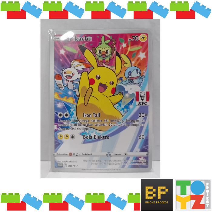 Jual Kartu TCG Pokemon - Pikachu Promo KFC | Shopee Indonesia
