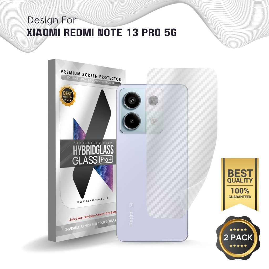 Jual Fiber Guard Screen Protector Xiaomi Redmi Note 13 Pro 5G Back, 3D ...
