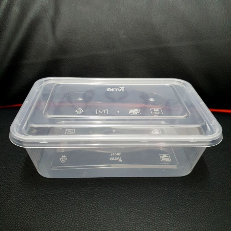 Jual Thinwall Rectangle | Food Container | Kotak Makan Plastik | 500ml 650ml 750ml 1000ml ...