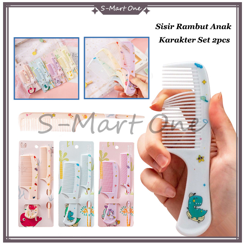 Jual Sisir Anak Set Isi 2 Karakter Kartun Lucu Sisir Runcing Sisir ...