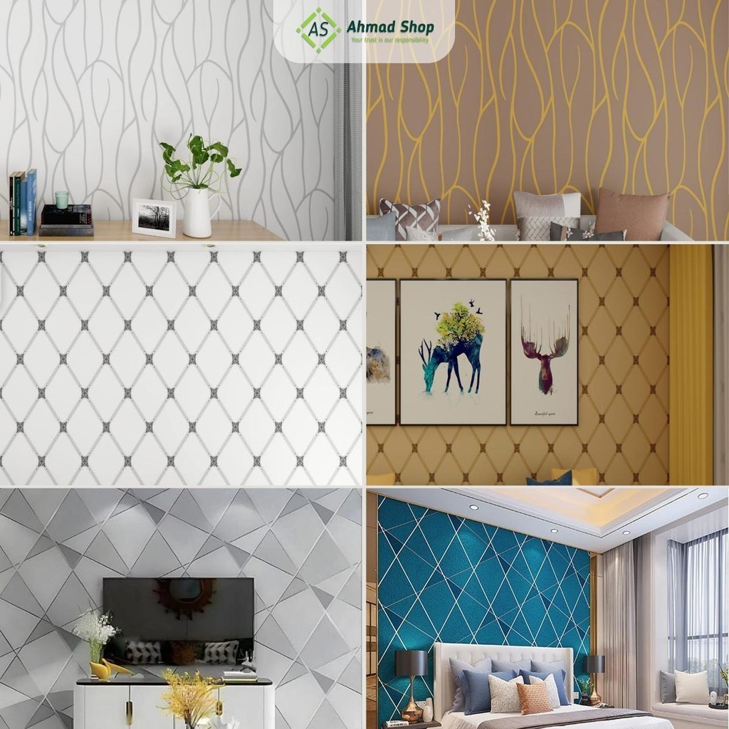 Jual Wallpaper Dinding Stiker Polygon Geometry Abstract Abstrak Sudut ...