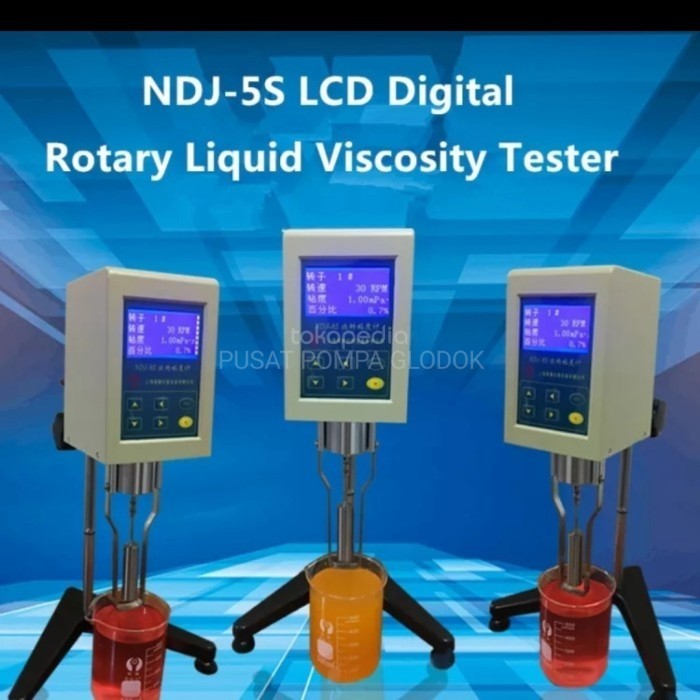 Jual NDJ-5S Digital liquid viscometer alat ukur viscosity kekentalan ...