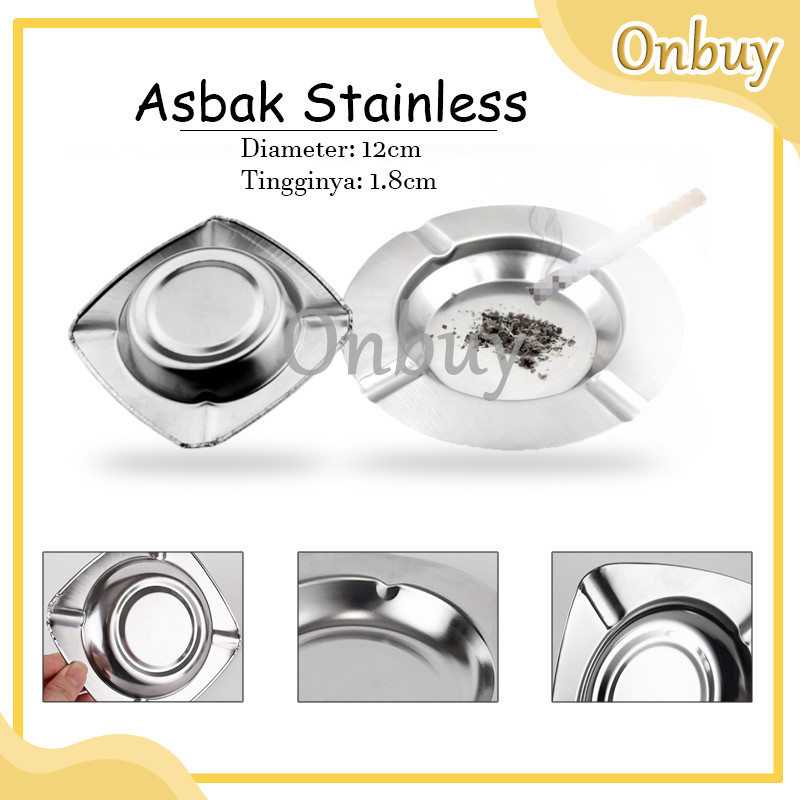 Jual 10PCS Asbak Stainless / Asbak / Rokok Stainless Bulat Steel Asbak ...