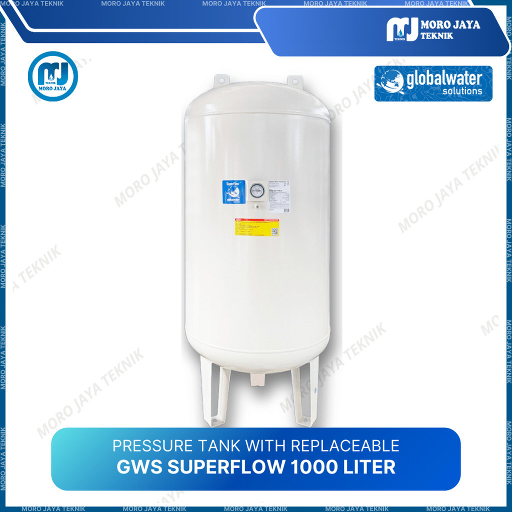 Jual Pressure Tank With Replaceable Membrane GWS Superflow 1000 Liter ...