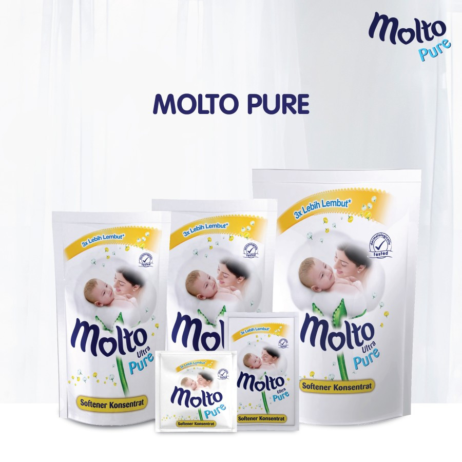 Jual Molto Pure 135mL Pewangi Pakaian Pouch - Softener Konsentrat ...