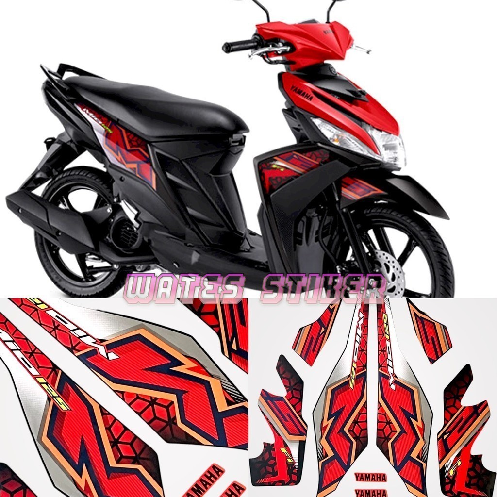 Jual Striping Decal Polet Sticker yamaha Mio m3 125 mio125 2023 2024 ...