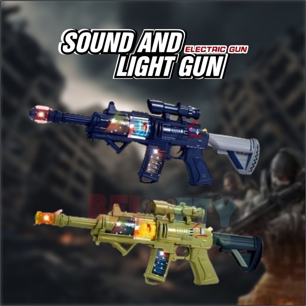 Jual Mainan Anak Pistol Pistolan Sound And Light Gun Mainan Tembak ...