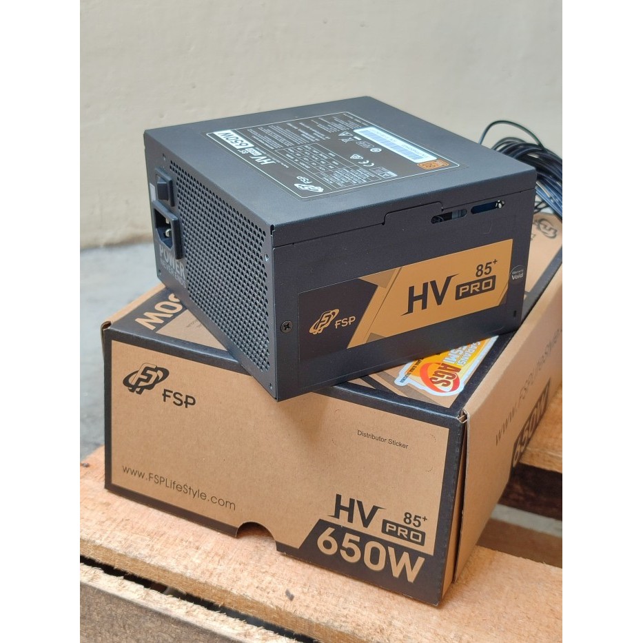 Jual Power Supply FSP HV PRO 85+ 650W 80+ BRONZE - cable Black | PSU ...