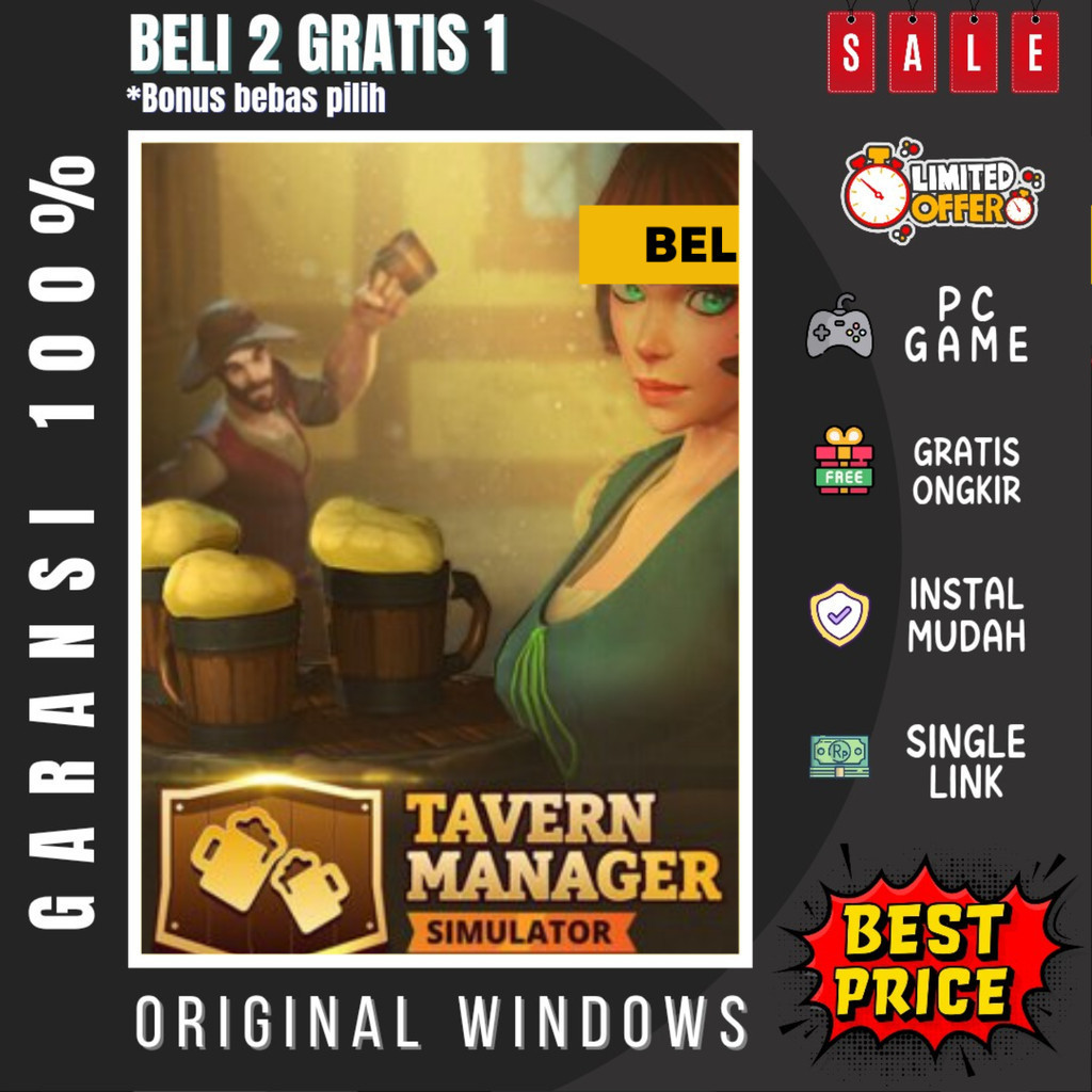 Jual TAVERN MANAGER SIMULATOR - GAME PC - GAME LAPTOP - PC GAMES - BELI ...