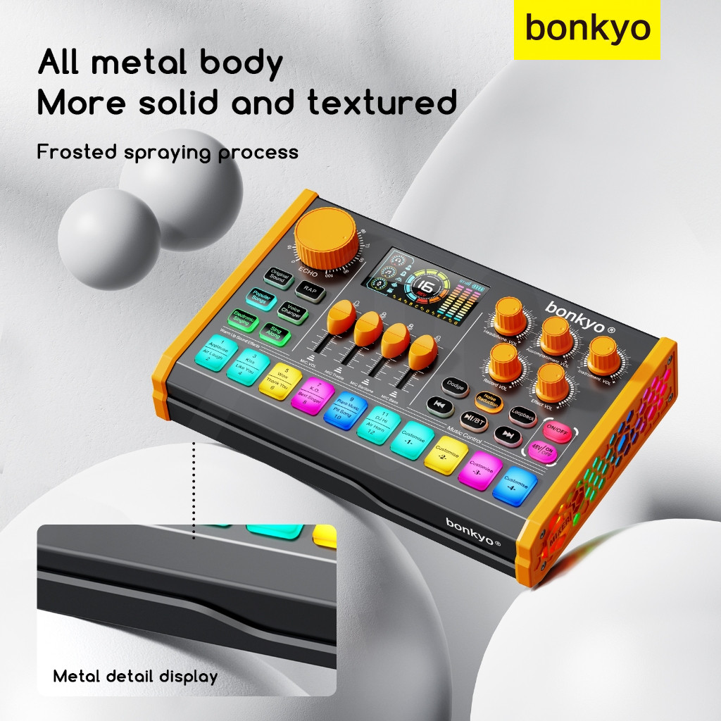Jual Bonkyo Z10S Sound Card Bluetooth Live Z10S 48V Kartu SuaraTekstur ...