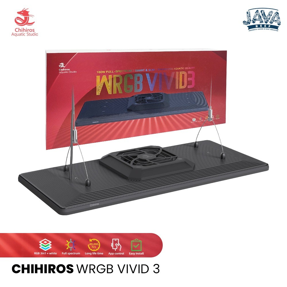Jual Chihiros WRGB Vivid 3 Lampu Aquarium LED Full Spectrum Aquascape ...