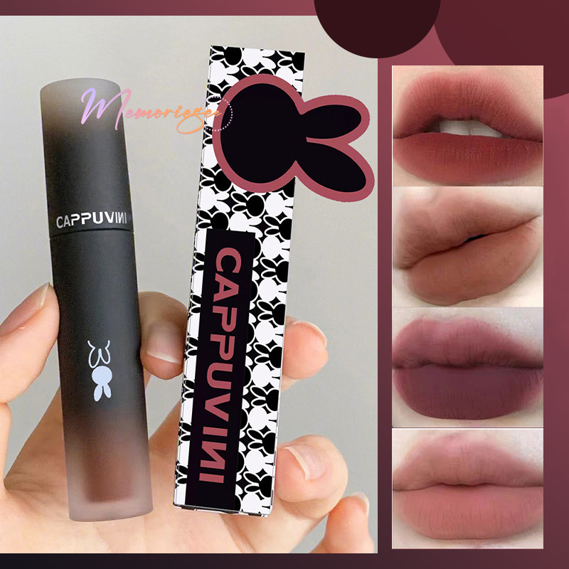Jual COD- CAPPUVINI Matte Lip Glaze Warna Gelap Lipstick Lip Velvet ...