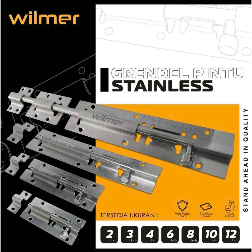 Jual Grendel pintu stainless / Grendel Slot Pintu / Slot Jendela 2 / 3 ...