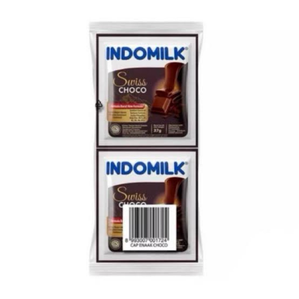 Jual [SKM] Indomilk Kental Manis Swiss Choco Sachet | Kemasan Pack 37 ...