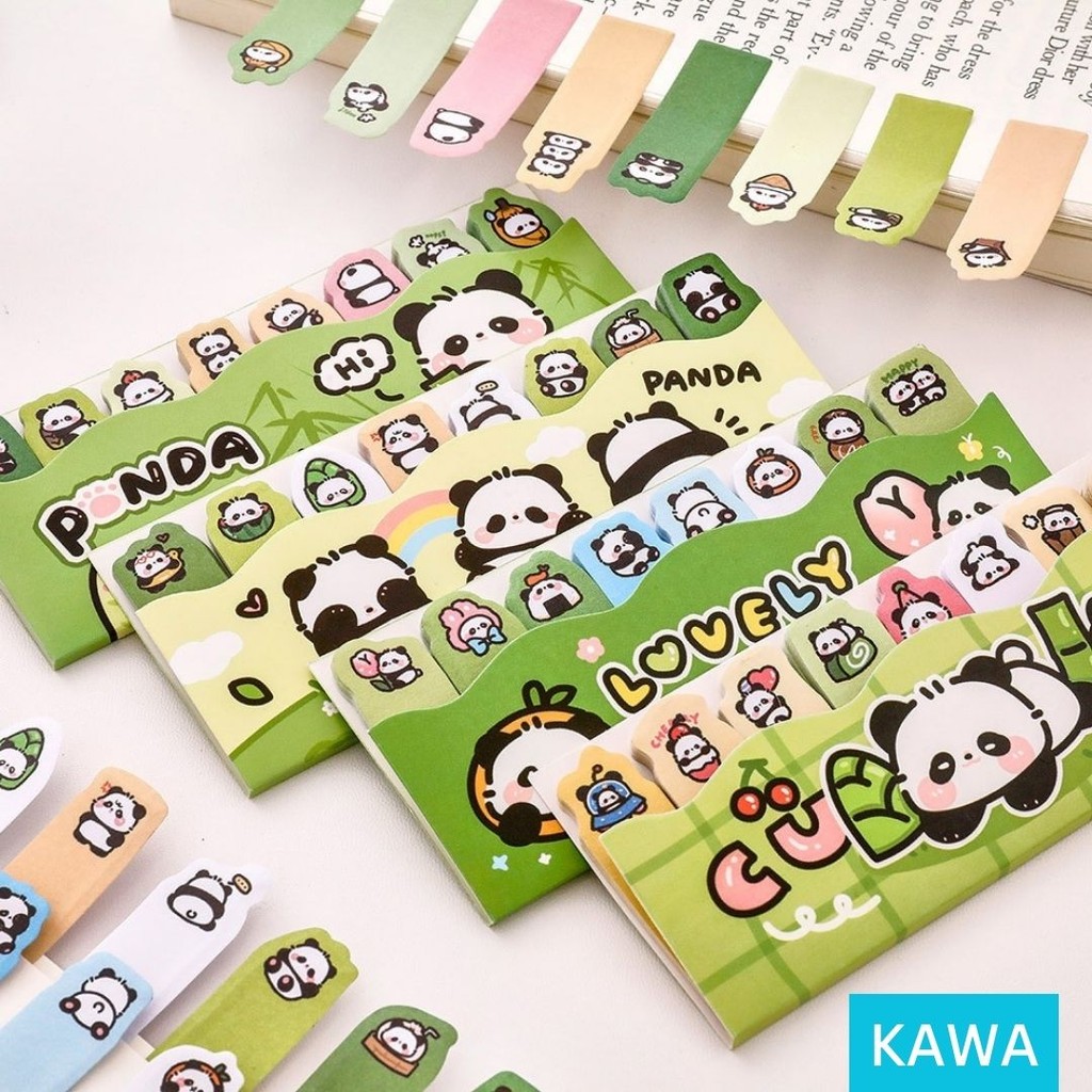 Jual KAWA Stick Note Sticky Notes 8in1 Isi 120 Lembar Panda Lucu ...