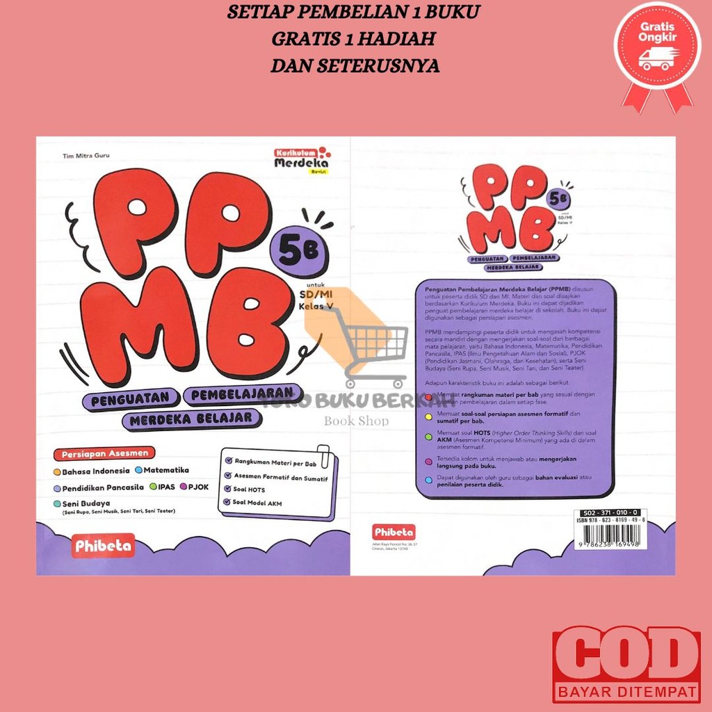 Jual Penguatan Pembelajaran Merdeka Belajar PPMB Revisi Kelas 5B SD/MI ...