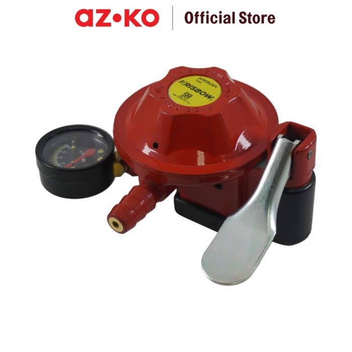 Jual AZKO Krisbow Regulator Gas Superlock - Merah | Shopee Indonesia