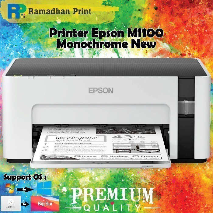 Jual Epson M1100 M1120 Printer pengganti M100 Hanya Print Saja / Hitam ...