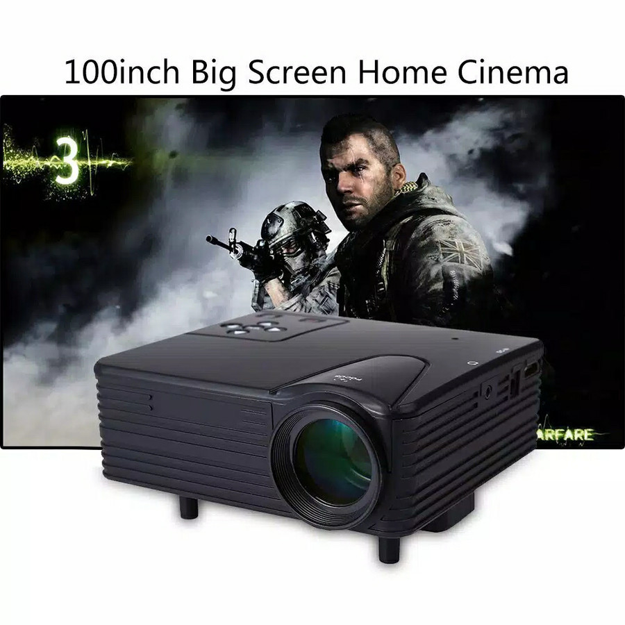 Jual Smart S100 Projector 1080P 400 Lumens Multimedia USB/HDMI/ SD/VGA ...