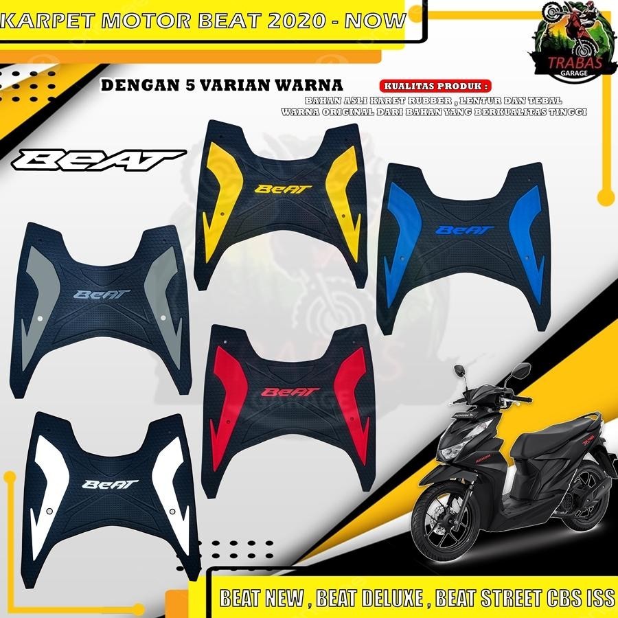 Jual KARPET MOTOR BEAT DELUXE STREET NEW 2020 - SEKARANG CBS ABS ISS ALAS KAKI BORDES PIJAKAN ...
