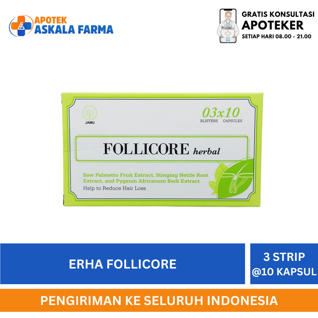 Jual Erha Follicore Membantu Mengurangi Kerontokan Rambut | Shopee ...