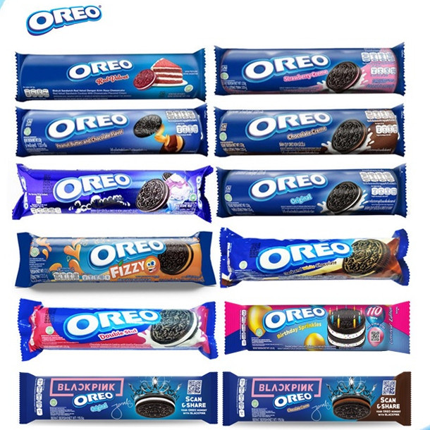 Jual Oreo Biskuit Vanilla Regular 133gr 119.6gr Oreo Original Oreo ...